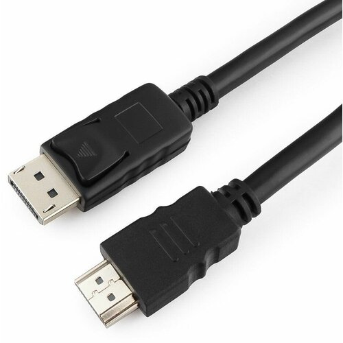 Bion Expert Кабели HDMI DVI DP Bion Кабель DisplayPort - HDMI, 20M 19M, однонаправленный конвертор сигнала с DisplayPort в HDMI, 1м, черный