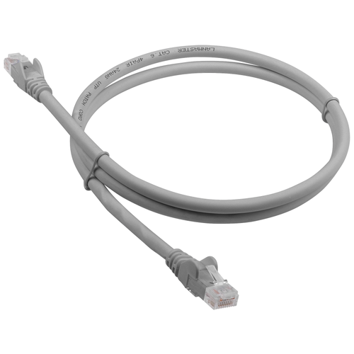 Патч-корд Lanmaster LAN-PC45 RJ-45 (m) - RJ-45 (m) CAT6 U/UTP, 1.5 м, 1 шт., серый