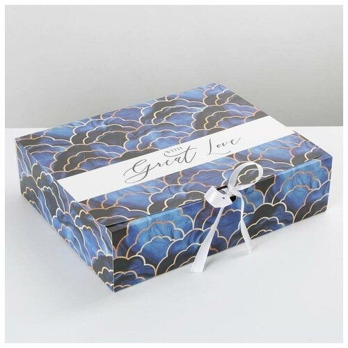 Коробка складная подарочная "Текстура", 31x24,5x9 см