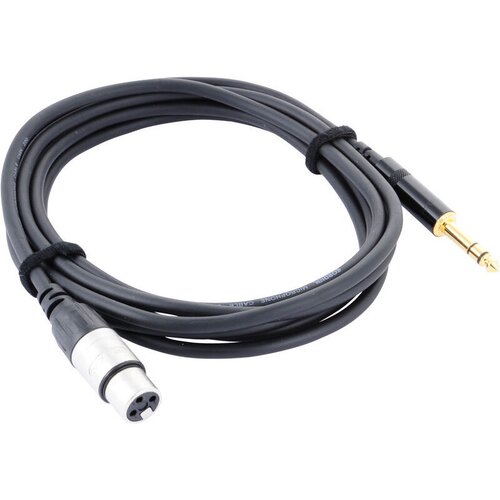 Cordial CFM 3 FV инструментальный кабель XLR F/джек стерео 6,3 мм, 3,0 м, черный
