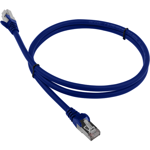 Патч-корд RJ45 - RJ45, 4 пары, UTP, категория 6, 2 м, синий, LSZH, LANMASTER LAN-PC45/U6-2.0-BL