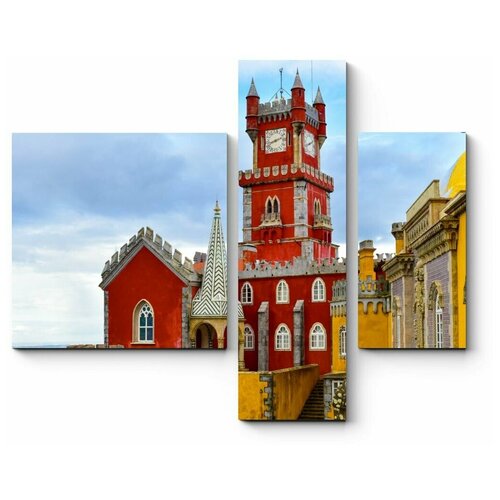 Модульная картина Романтический замок в Португалии90x74