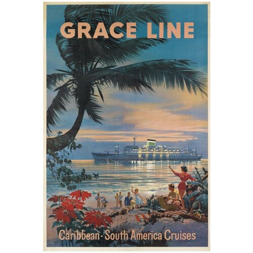 Постер / Плакат / Картина Афиша - Книга - Grace Line 50х70 см в подарочном тубусе