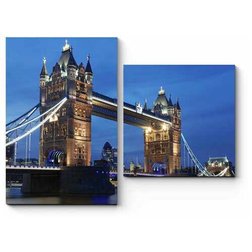 Модульная картина Тауэрский мост на закате дня, Лондон 200x150