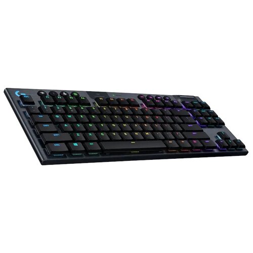 Игровая беспроводная клавиатура Logitech G G913 TKL GL Clicky, black, английская, 1 шт.