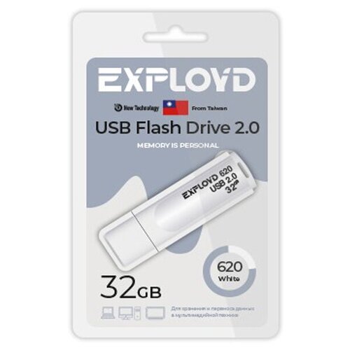 USB Flash Drive 32Gb - Exployd 620 EX-32GB-620-White
