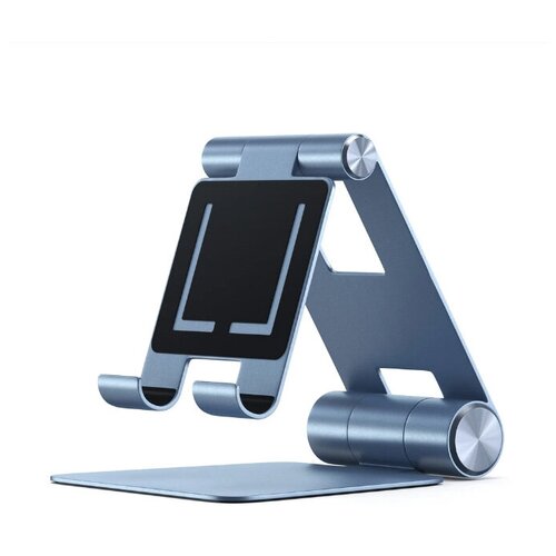 Подставка Satechi R1 Aluminium Hinge Holder Foldable Stand (ST-R1B) для iPad/iPhone синего цвета