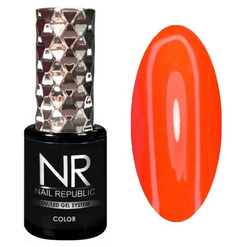 Nail Republic гель-лак для ногтей Color, 10 мл, 10 г, 151 неон оранжевый