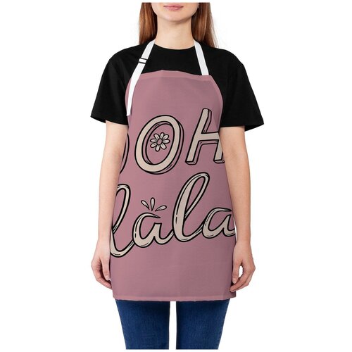 Фартук женский JoyArty для готовки "О-ла-ла", универсальный размер
