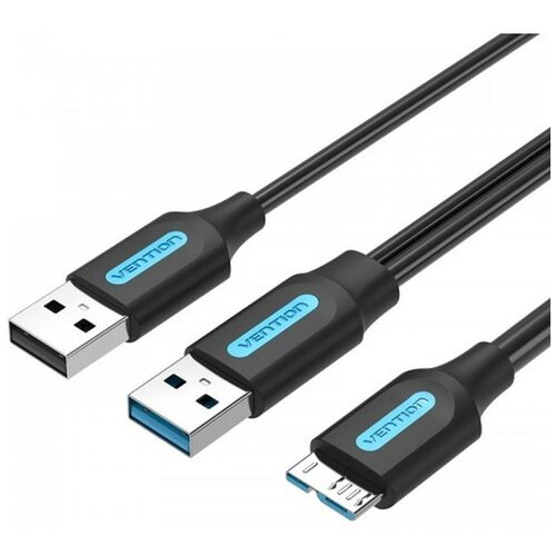 Кабель VENTION USB 3.0 AM/micro B, USB 2.0 AM - 0.5 м.