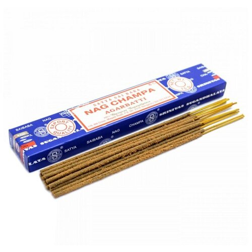 Satya Наг Чампа - 40 гр, ароматические благовония, палочки, Nag Champa - Сатия, Сатья