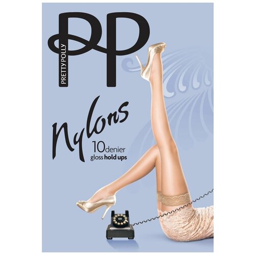 Чулки  Pretty Polly, 10 den, размер S/M, черный