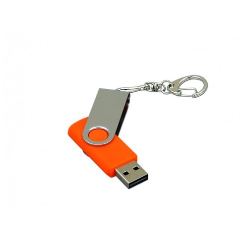 Флешка для нанесения Квебек (128 Гб / GB USB 3.0 Оранжевый/Orange 030 Флеш-карта Брелок)