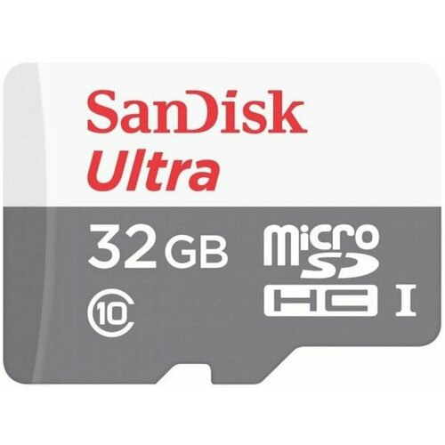 Карта памяти SanDisk microSDHC Ultra Class 10 UHS-I U1 (100/10MB/s) 32GB