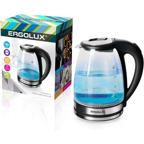 Чайник ERGOLUX ELX-KG07-C72 2.0 л, 1700Вт электрический