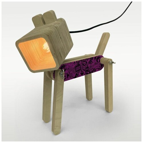 Настольная лампа светильник "Собака" модель телевизор - 5