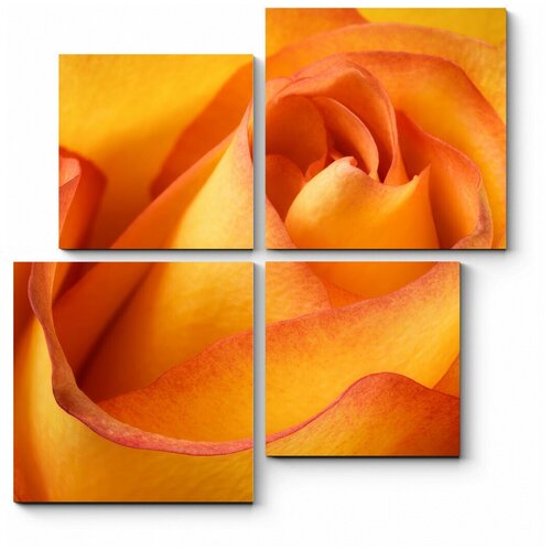 Модульная картина Хрупкий бутон розы 140x140