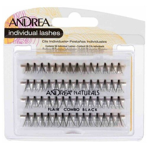 Andrea 26710 Perma Lash Naturals Natural Combo Пучки ресниц безузелковые комбинированные черные