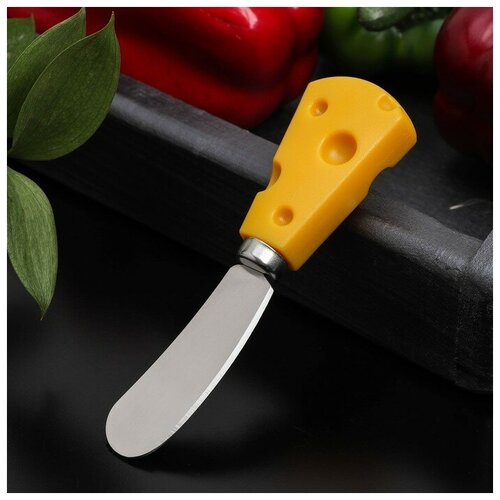 Нож для сыра Доляна Cheese, 19 см, цвет жёлтый