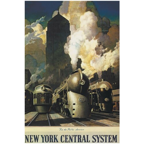 Постер / Плакат / Картина Транспортная система Нью Йорка 50х70 см в подарочном тубусе