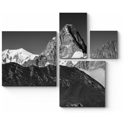 Модульная картина Величественные горы 82x68