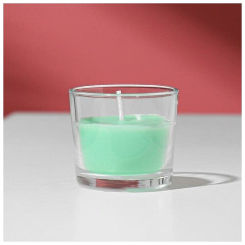 Свеча ароматическая в стакане алания "Зеленый чай"