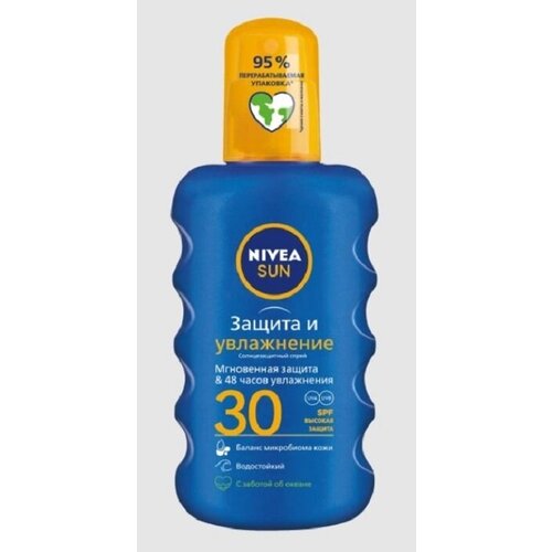Nivea Sun Солнцезащитный лосьон Защита и увлажнение SPF 30, 200 мл