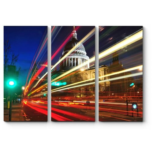 Модульная картина Огни ночного Лондона 120x86