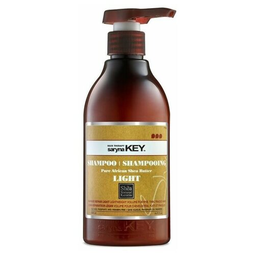 Saryna Key (Сарина Кей) Damage Repair Light Pure African Shea Butter Shampoo / Восстанавливающий шампунь с Африканским маслом Ши для тонких и повреждённых волос, 300 мл