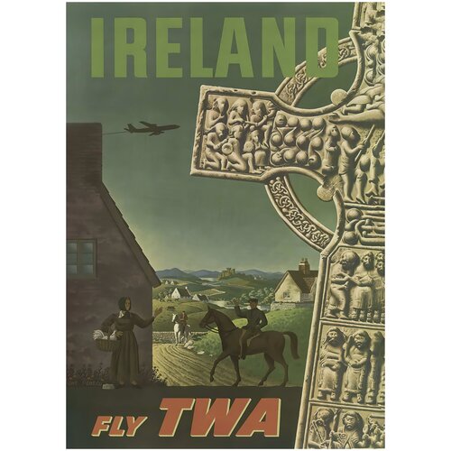 Постер / Плакат / Картина Ирландия 90х120 см в подарочном тубусе