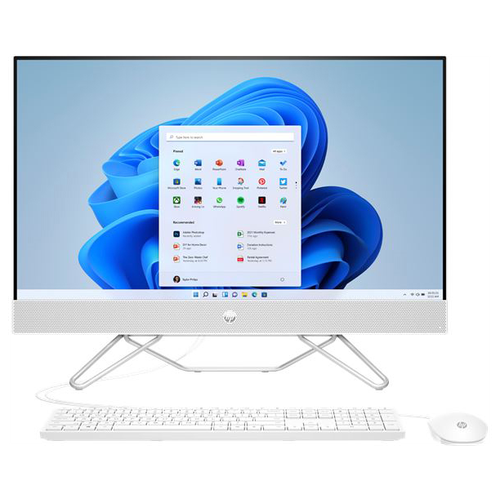 27" Моноблок HP 27-cb0022ny 1920x1080, AMD Ryzen 3 5300U 2.6 ГГц, RAM 8 ГБ, SSD 512 ГБ, AMD Radeon Graphics, Windows 11 Home, белый