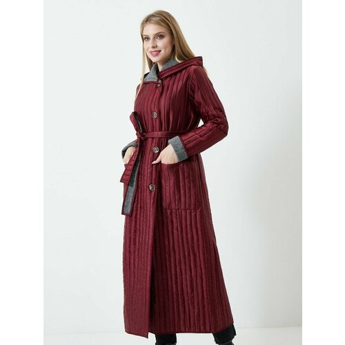 Пальто  NELIY VINCERE, размер 44, серый, красный