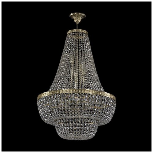Люстра Bohemia Ivele Crystal 1910 19101/H2/55IV G, E14, 480 Вт, кол-во ламп: 12 шт., цвет: золотой