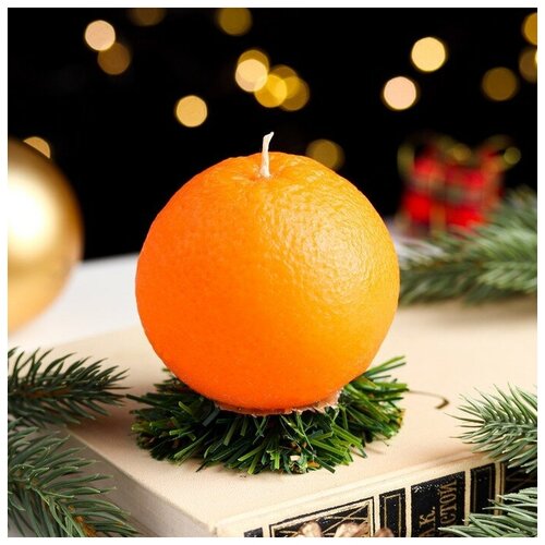 Свеча новогодняя Апельсин средний
