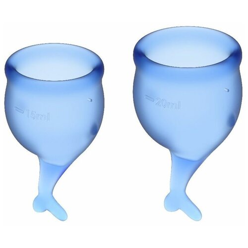 Satisfyer Набор синих менструальных чаш Feel secure Menstrual Cup