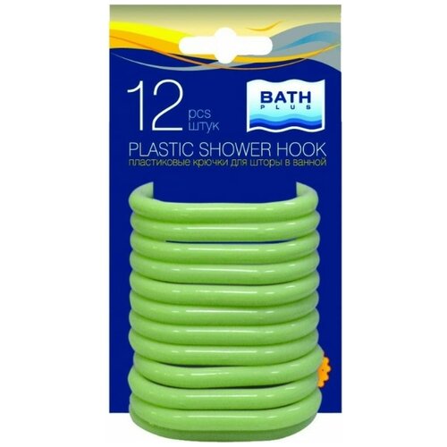 Кольца для штор Bath Plus AK-01/AK-02/AK-03/AK-04/AK-05/AK-06, зеленый