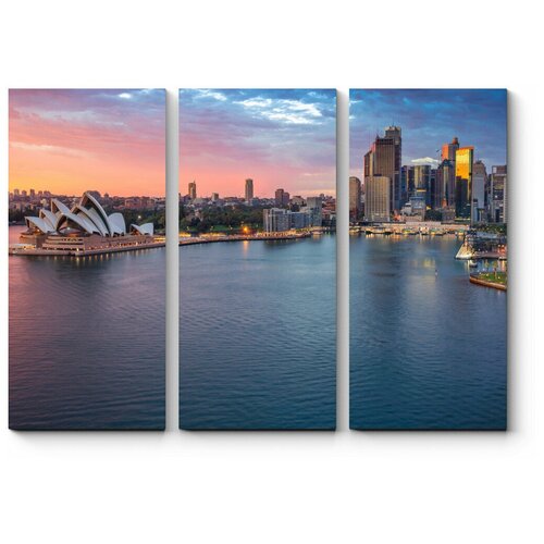 Модульная картина Прекрасный Сидней на закате 60x43