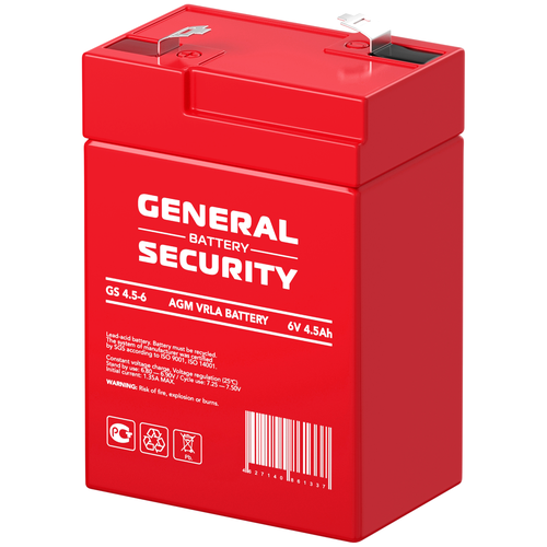 General Security Аккумулятор General Security GS 4,5-6
