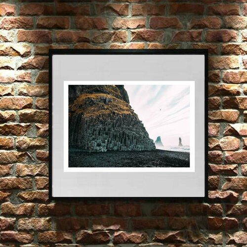 Постер "Reynisfjara Black Pebble Beach" из коллекции "Природа" А3