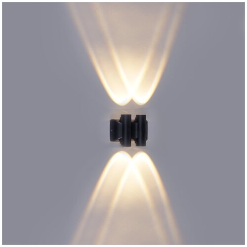 Светильник уличный светодиодный настенный, Reluce, черный, 4x1W; 86815-9.2-004TL LED4*1W BK