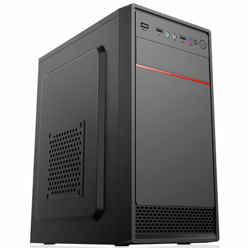 Корпус mATX BaseTech M3404 (1*USB3.0+2*USB2.0, Audio, черный[BT-M3404-450W-B], Б/П 450w)