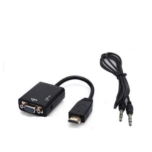 Конвертер с HDMI (M) на VGA с аудио выходом / HDMI (M) to VGA+Audio converter