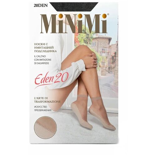 Носки MiNiMi, 20 den, размер unico, черный