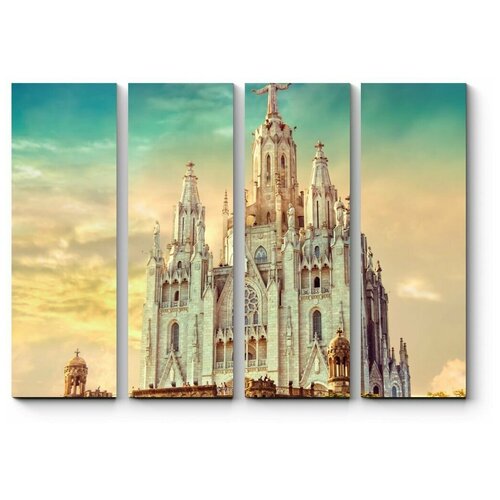 Модульная картина Храм Святого Сердца, Барселона130x98