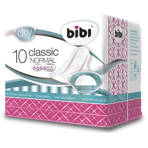 Прокладки «BiBi» Classic Normal Dry, 10 шт.