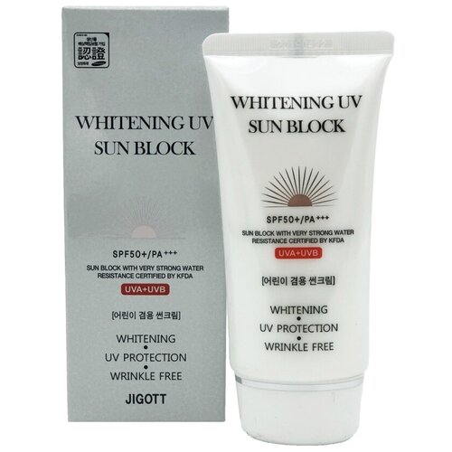 Солнцезащитный крем для лица Джигот - JIGOTT WHITENINGUV SUN BLOCK CREAM