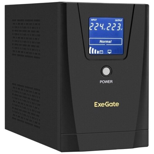 ИБП ExeGate EX292800RUS SpecialPro Smart LLB-1500. LCD. AVR.2SH.3C13. USB, black