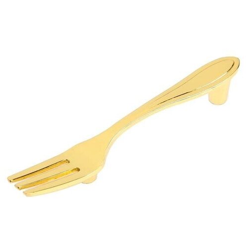 Ручка скоба "Вилка" CAPPIO, м/о 76 мм, цвет золото