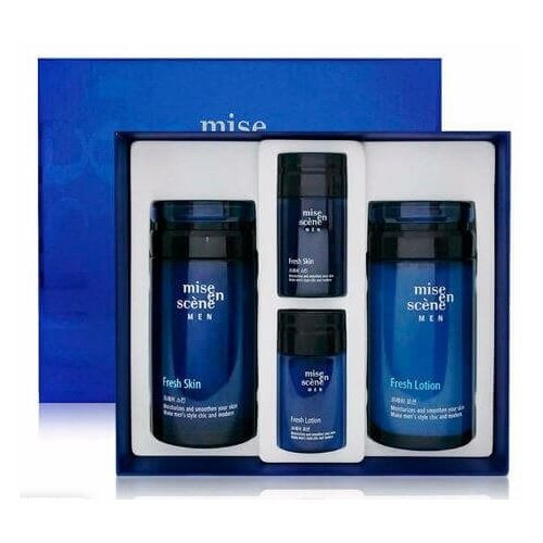 Мужской набор по уходу за кожей MISE-EN-SCENE MEN’S SKIN CARE SET 140ml+30ml+140ml+30ml