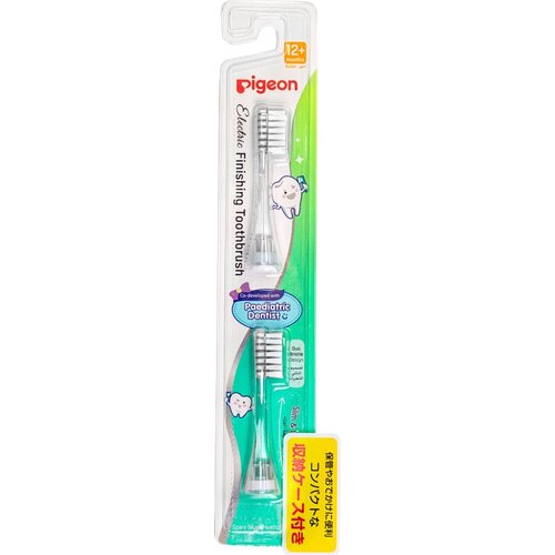 PIGEON Насадки для электрической зубной щетки для детей от 12 мес Electric Finishing Toothbrush Spare Brush Heads